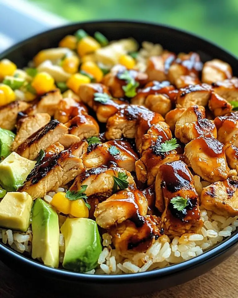 Honey BBQ Chicken Rice Bowl