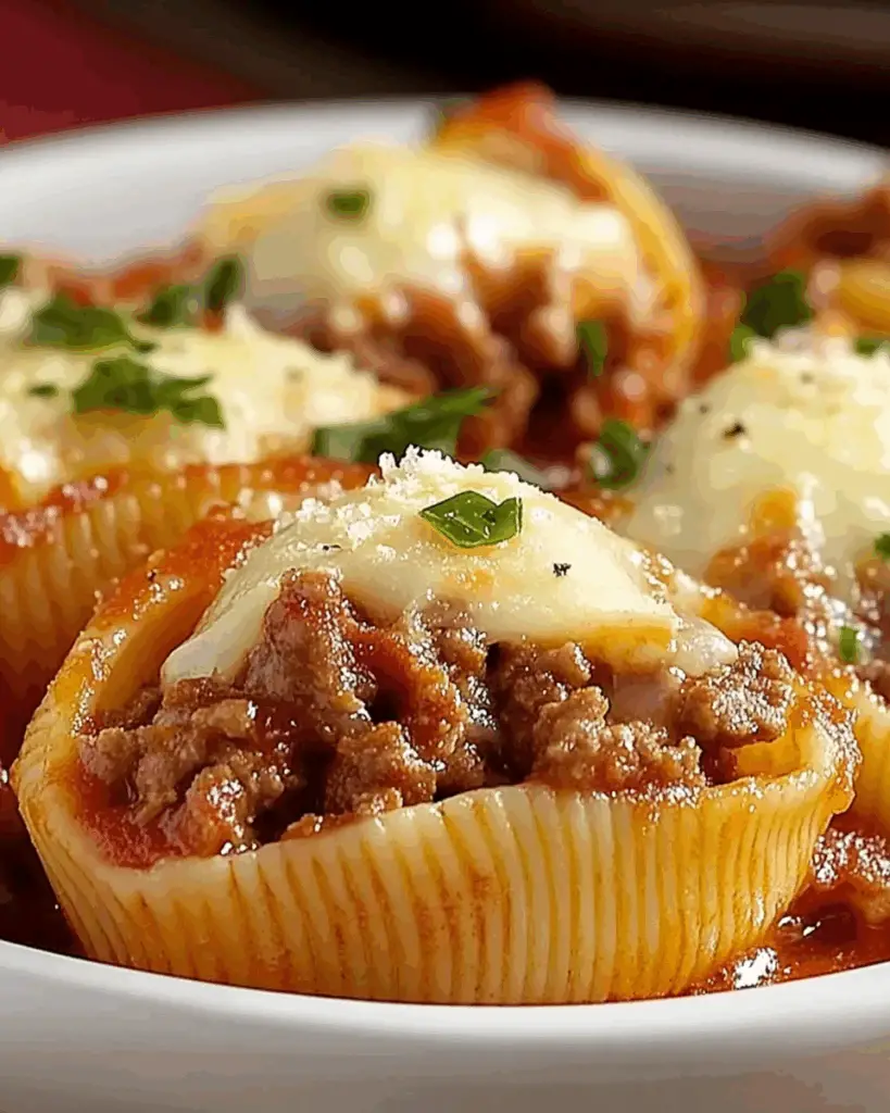 Beef and Cheese Stuffed Pasta Shells