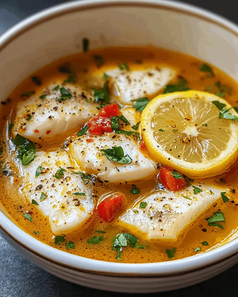 Spicy Lemon Fish Soup