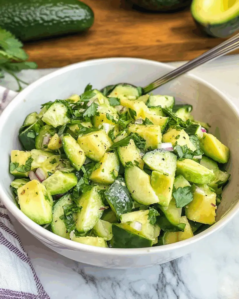 Cucumber Avocado Salad