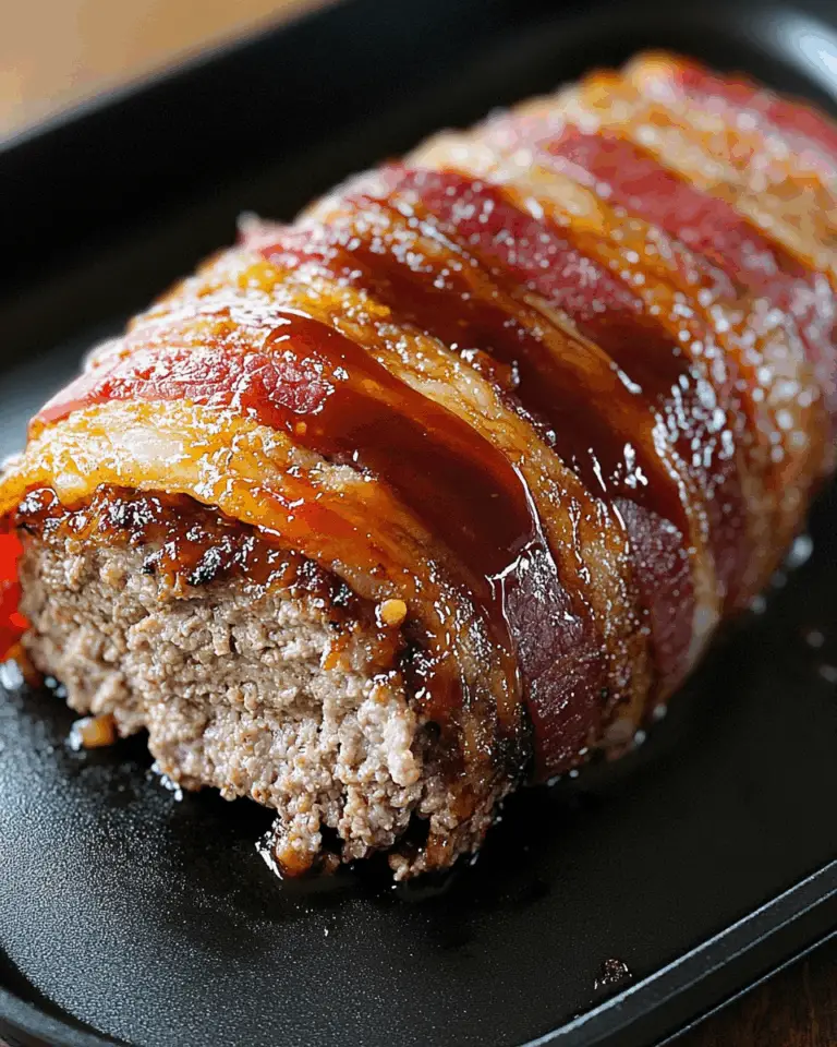Bacon-Wrapped Smoked Meatloaf