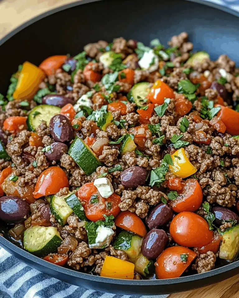 Mediterranean Ground Beef Stir Fry