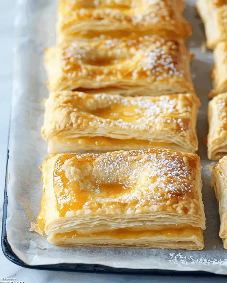 Peach Puff Pastry Bites