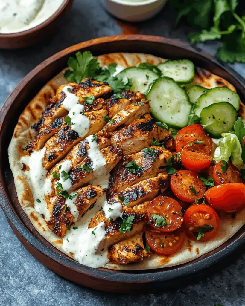 Chicken Shawarma with Creamy Garlic Sauce