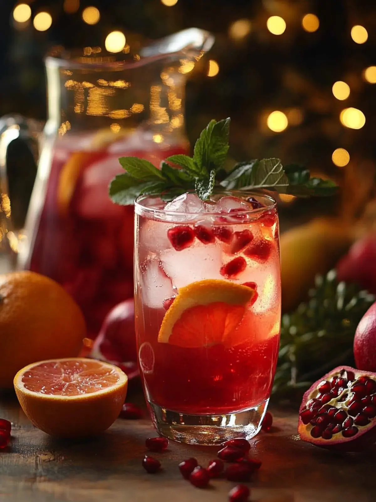 Sparkling Pomegranate Punch: A Refreshing Festive Delight