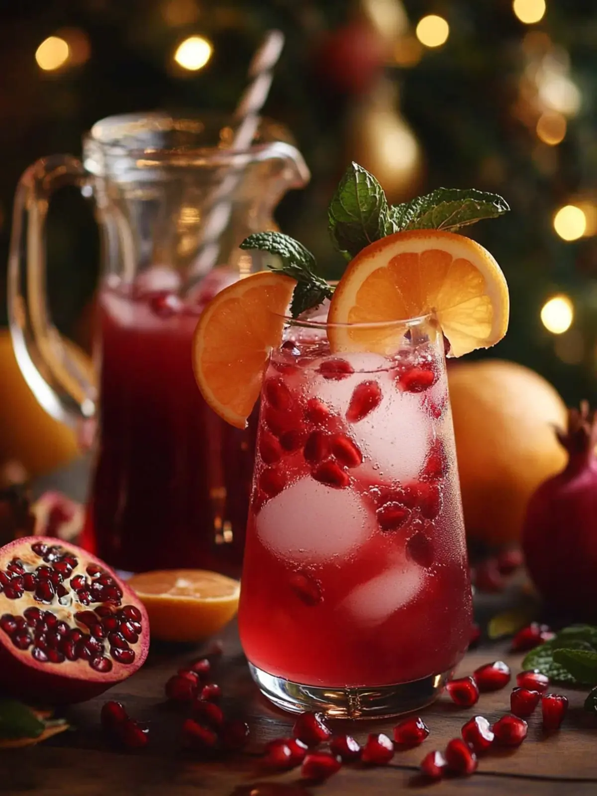 Sparkling Pomegranate Punch: A Refreshing Festive Delight