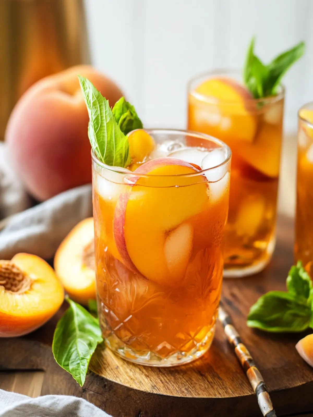 Easy Georgia Peach Sweet Tea Recipe – Deliciously Refreshing